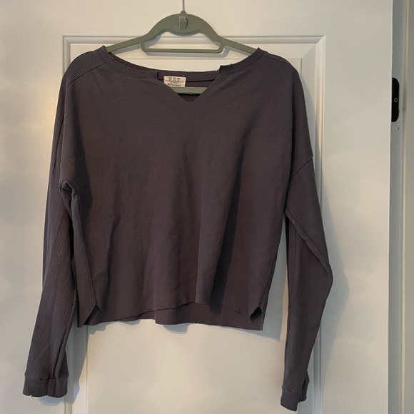 Project Social T | Tops | Pst Distressed Henley | Poshmark